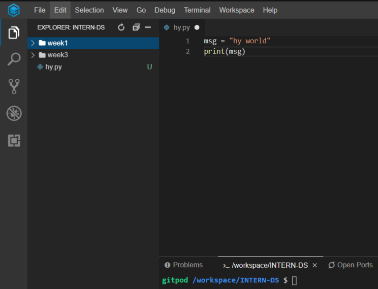 Python Debugging with Visual Studio Code / Gitpod.io