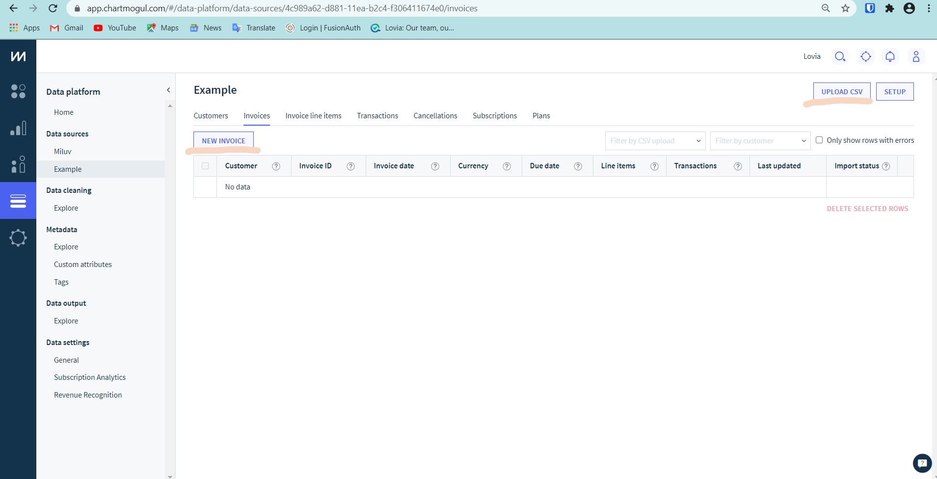 Data Sources | About Lovia
